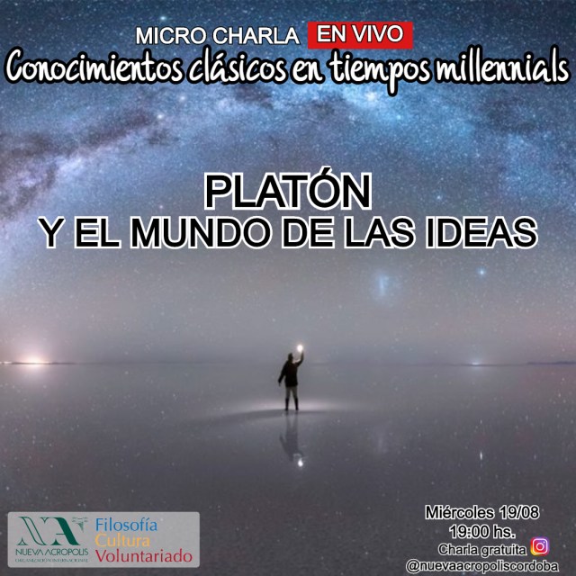 Micro charla EN VIVO: Platón y el Mundo de las Ideas – RevistAcrópolis